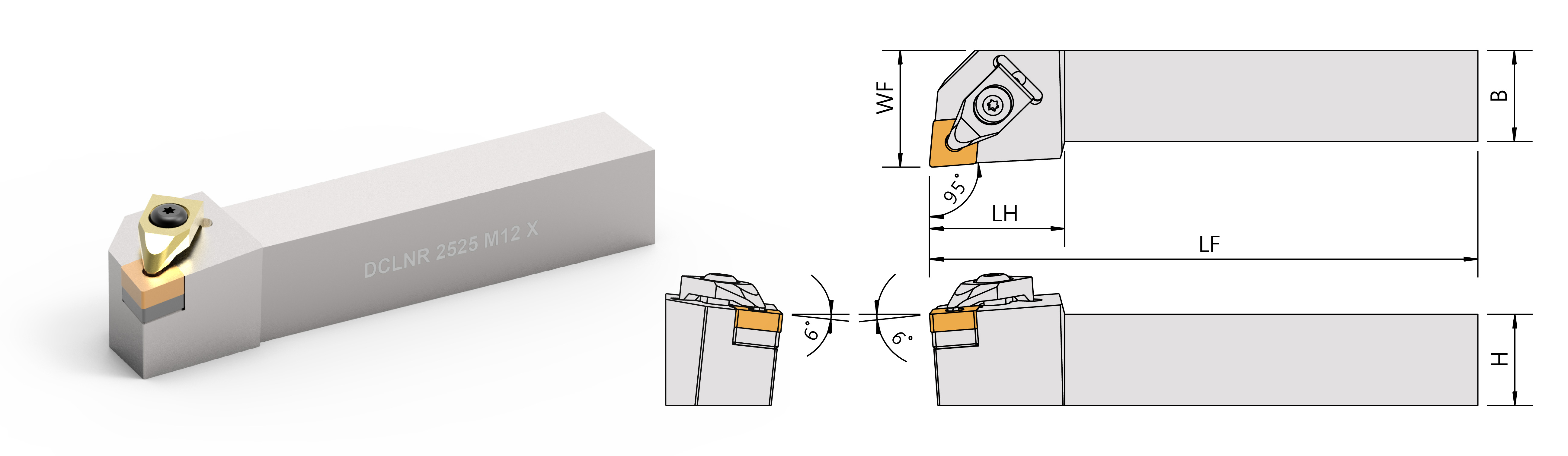 External Turning Tools DCLN 95° for MAROX Tools Industrial Co.,Ltd.